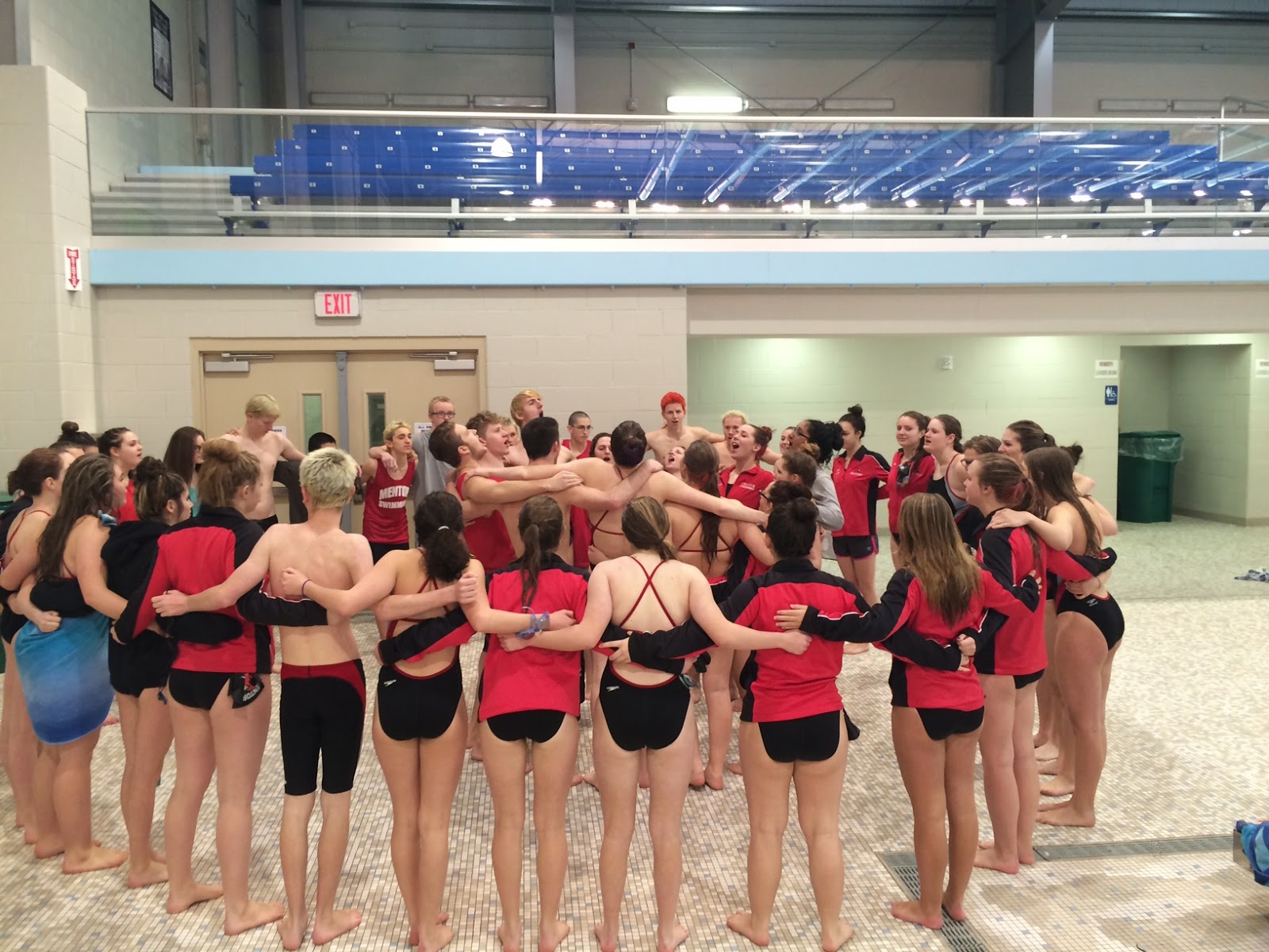 Mentor High School Swim Team January 2015