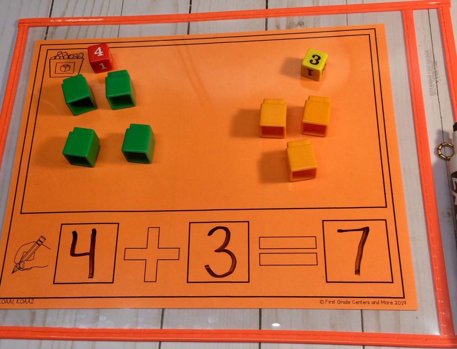 Guided Math Mats for Kindergarten - First Grade Centers and More