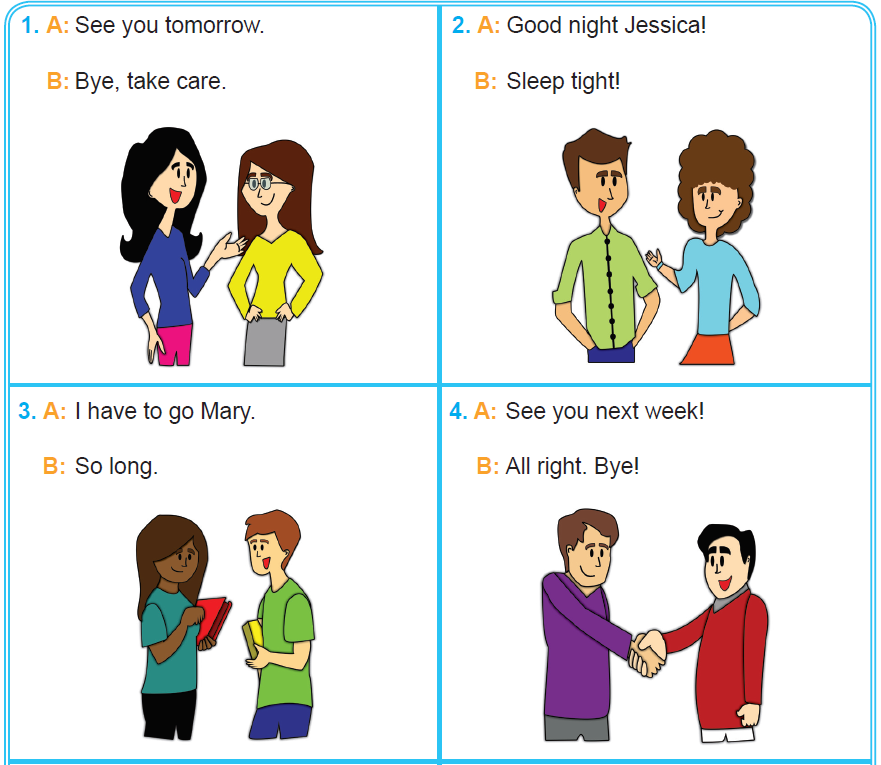 1.Greetings, Introductions, Leave Takings