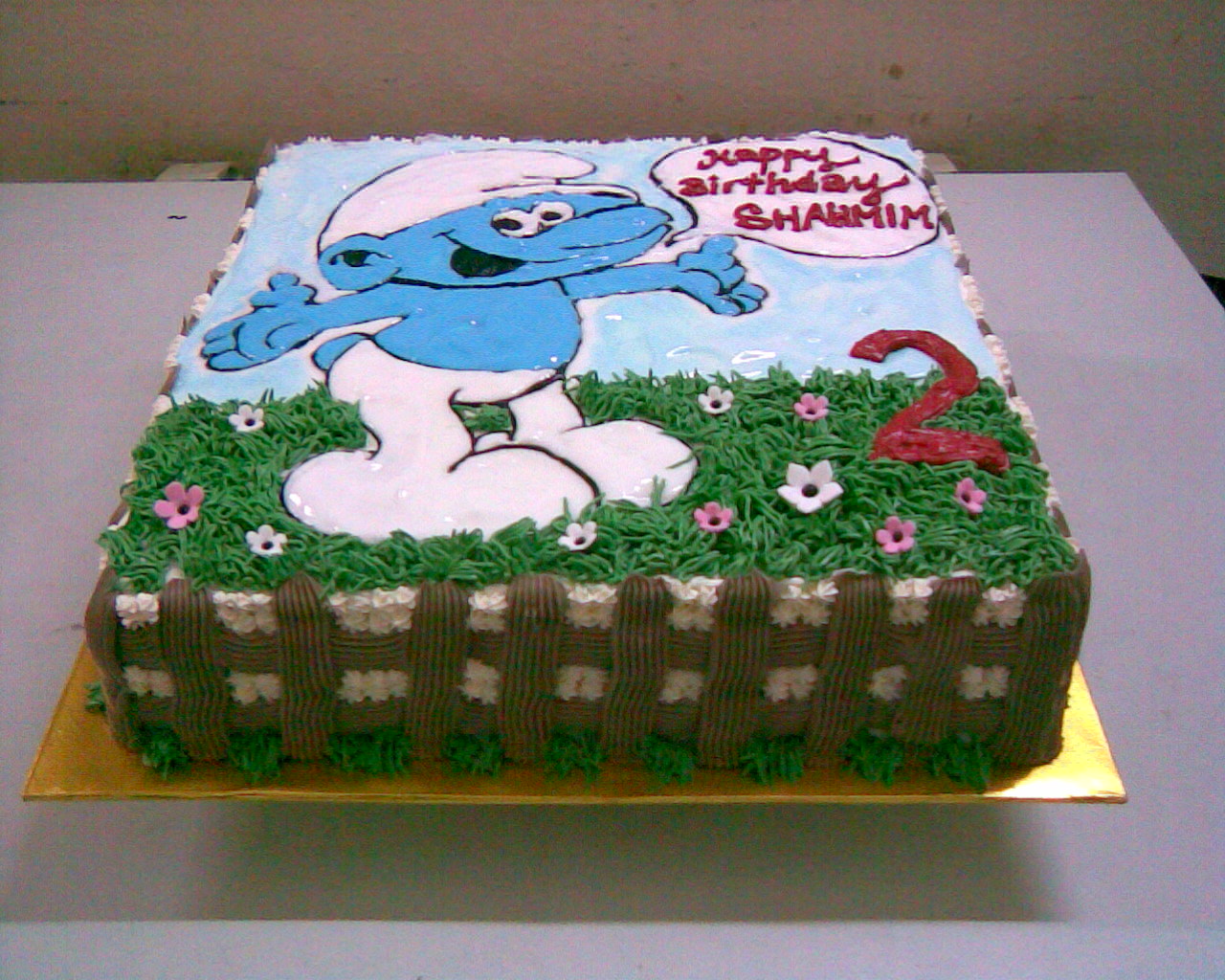 jujucupcakes: Smurf Cake