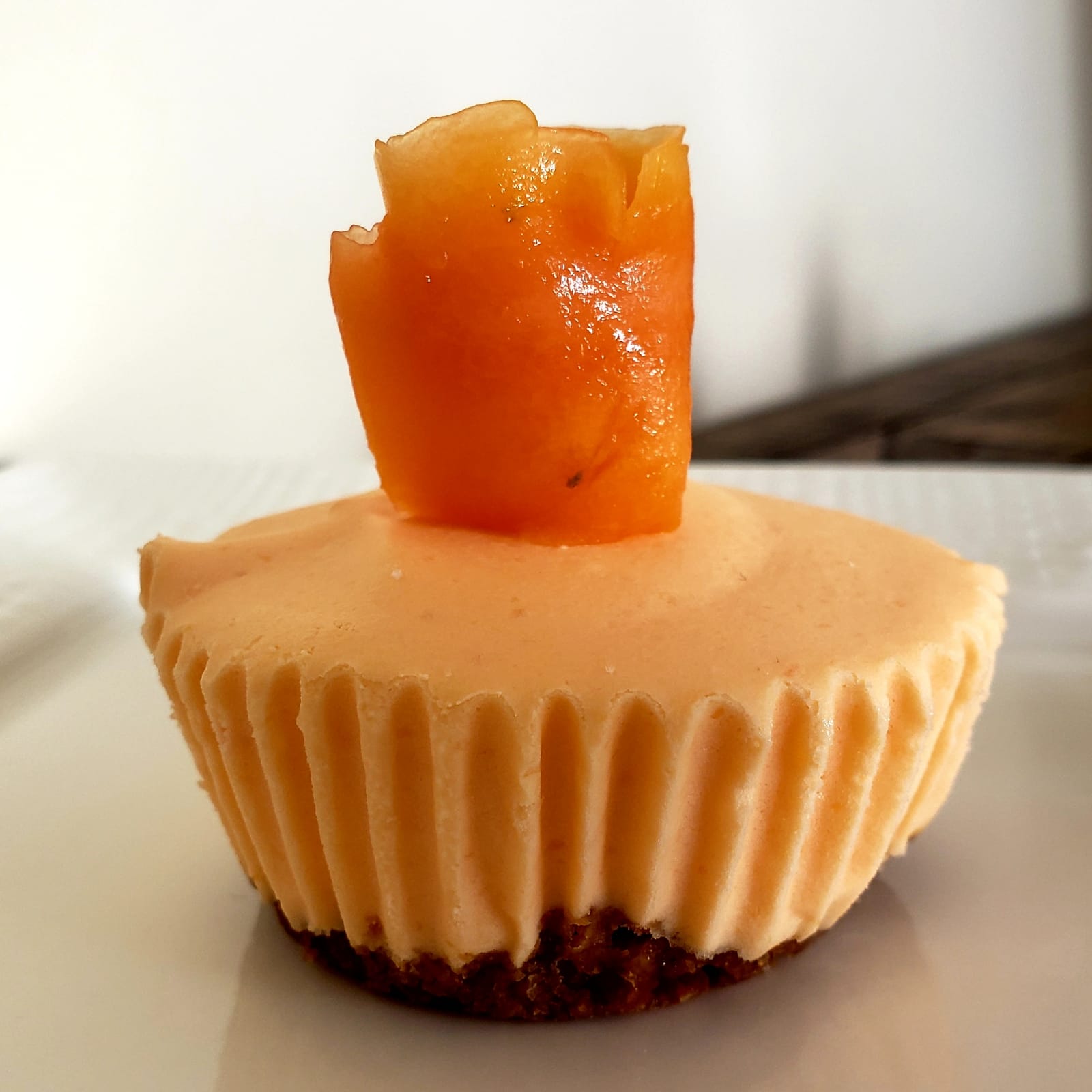 No-Bake Mini Papaya Cheesecakes