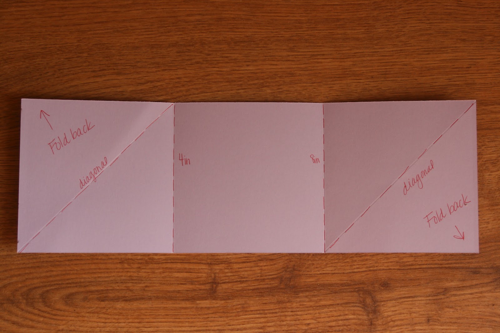 H.S. Homemade: Triangle Tri-Fold Card