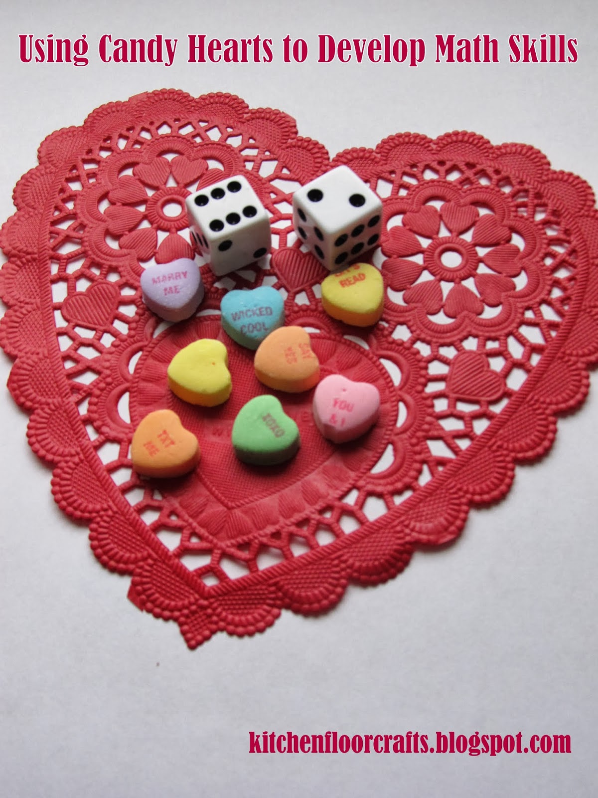 Kitchen Floor Crafts: Using Candy Hearts for Early Math Skills (With 3 ...