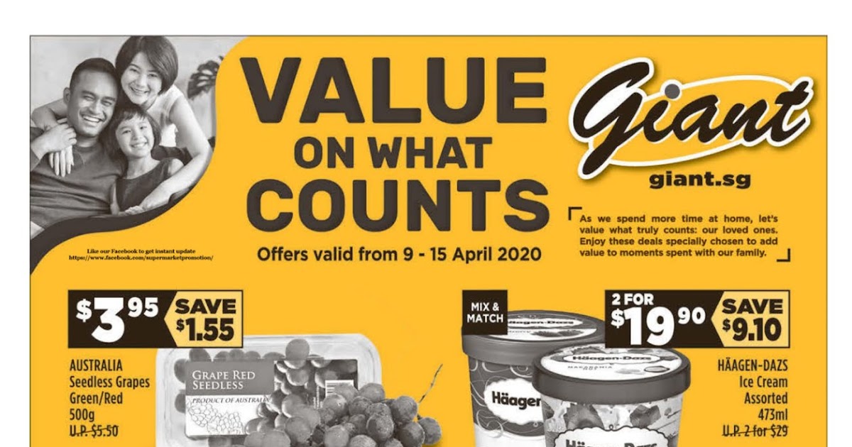 Giant Value On What Counts Promotion 09 - 15 April 2020 ~ Supermarket ...