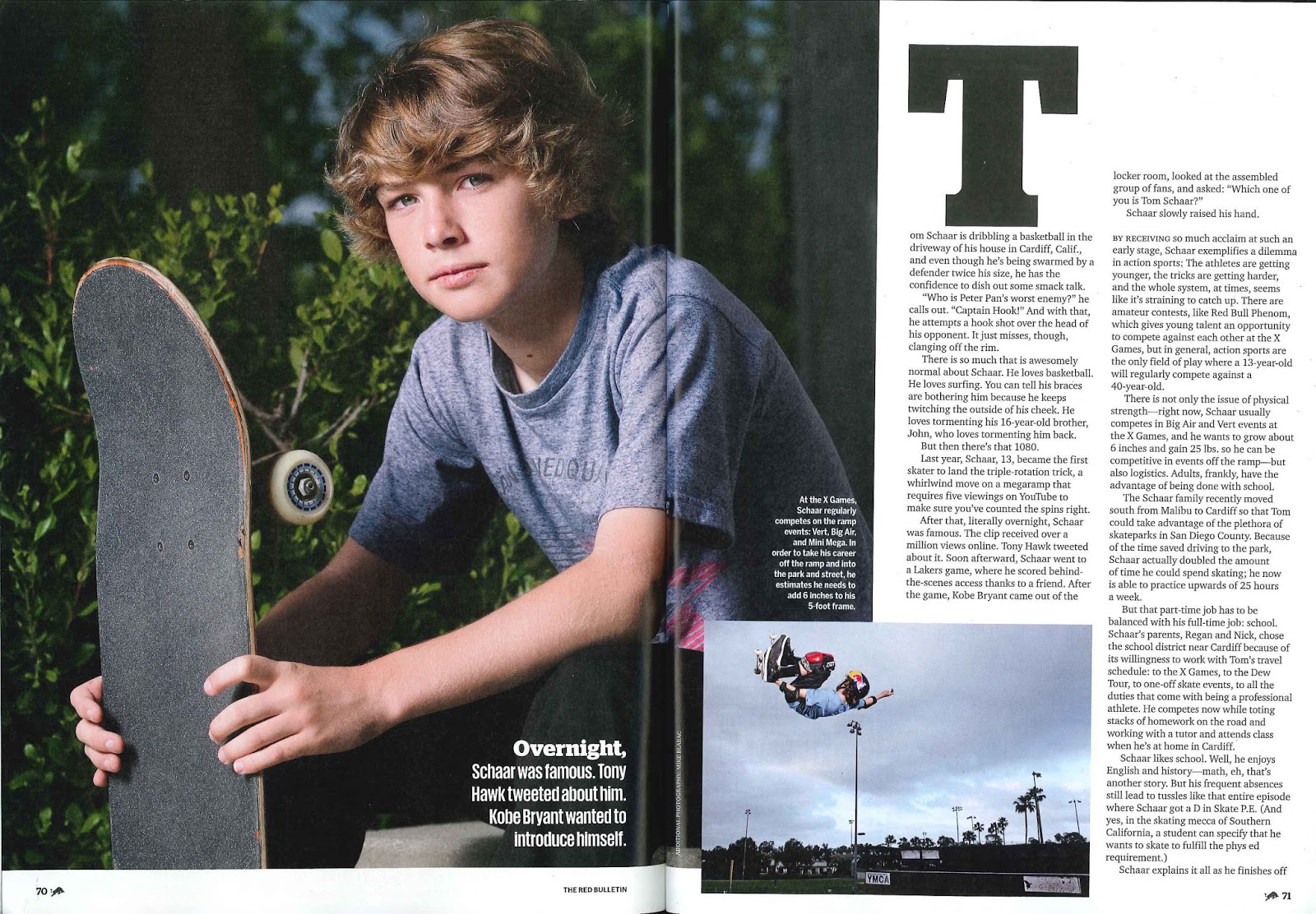 DC Public Relations: Tom Schaar in August issue of The Red Bulletin!