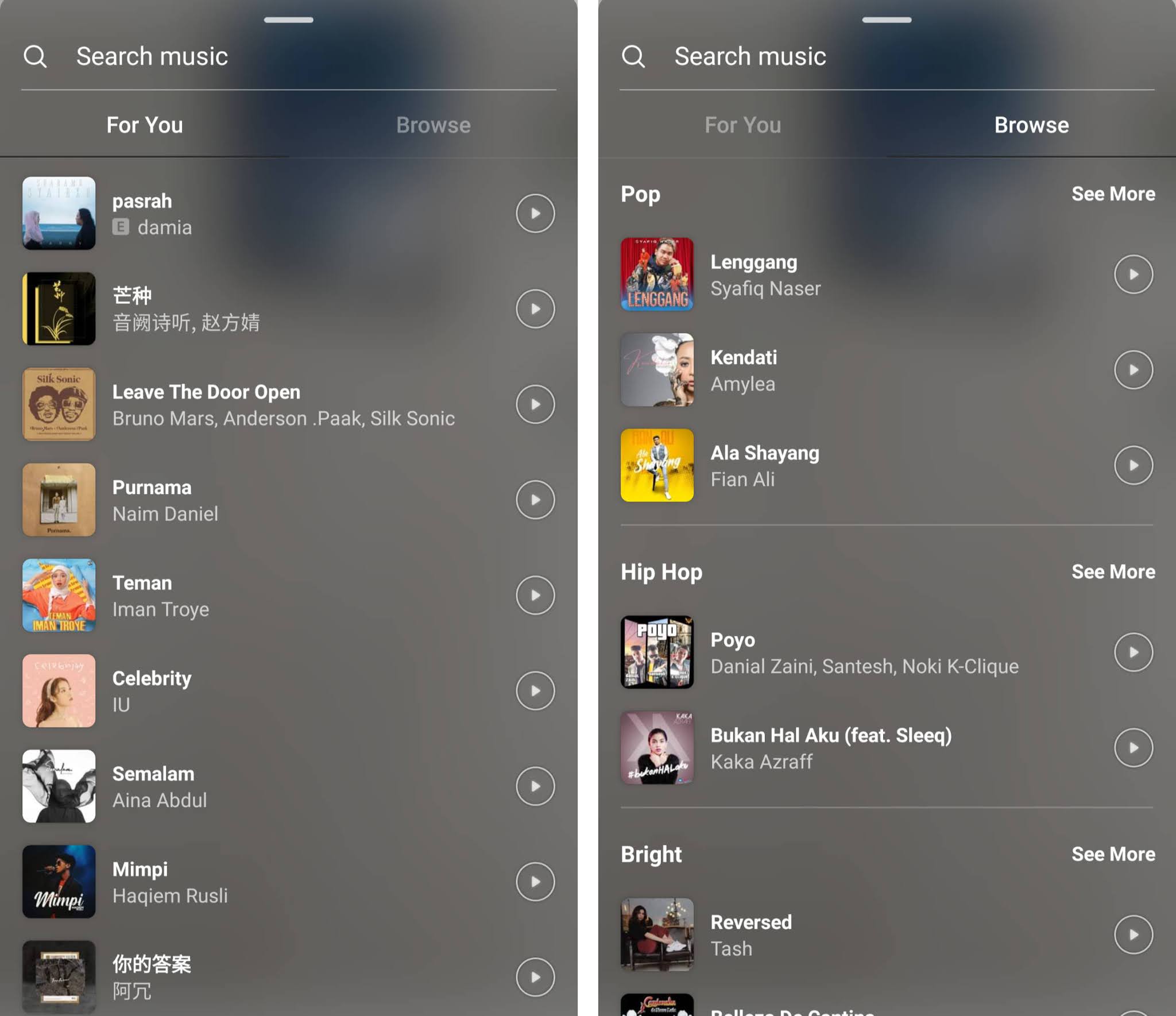 Insta Music Kini Boleh Digunakan Pada iOS dan Android