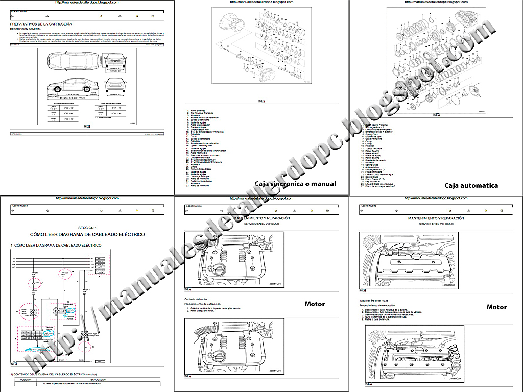 Manual De Taller Chevrolet Optra | Manuales De Taller DO PC