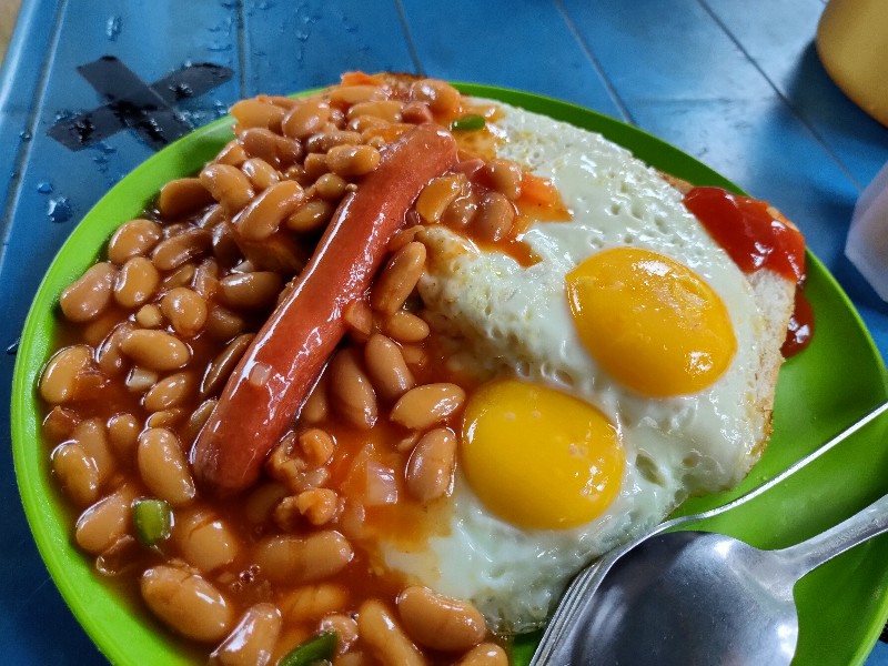 Breakfast di Warung Mat Noi Roti Bakar Baling Route 61 Baling Kedah