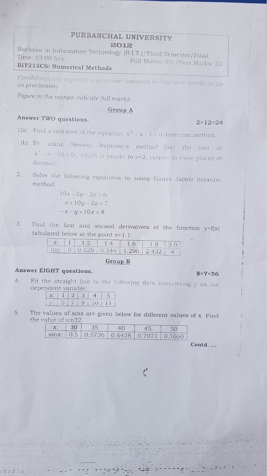 3rd Semester Old Question