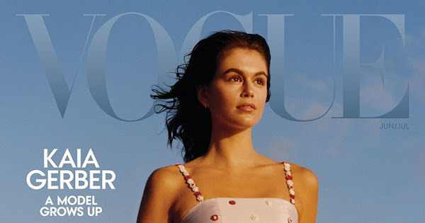 Kaia Gerber features on the US Vogue June/July 2021 cover