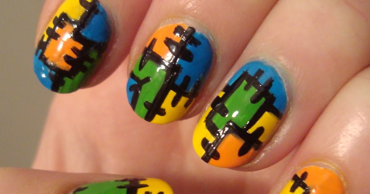Patchwork nails!