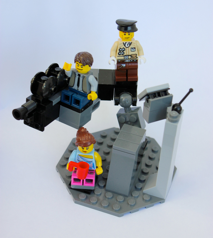 Lego Dado: Lego Movie Camera with DP, Director, & Makeup - MOC