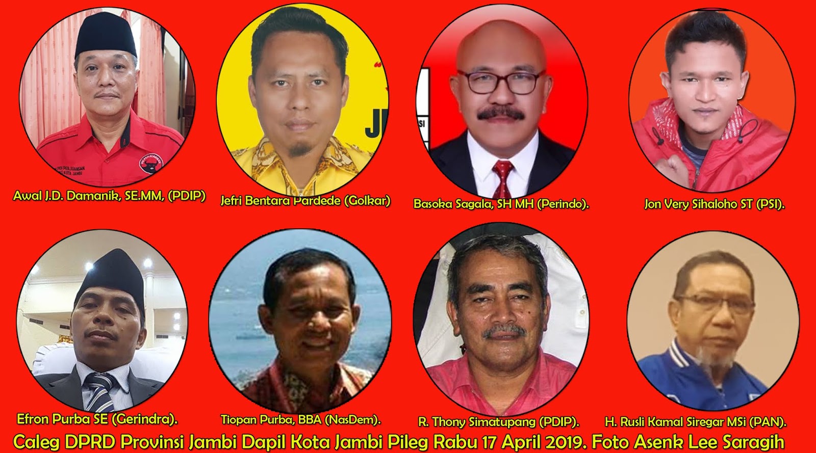 BERITAKU: Mengenal Wajah 8 Caleg Etnis Batak Dapil Kota Jambi Menuju DPRD Provinsi Jambi