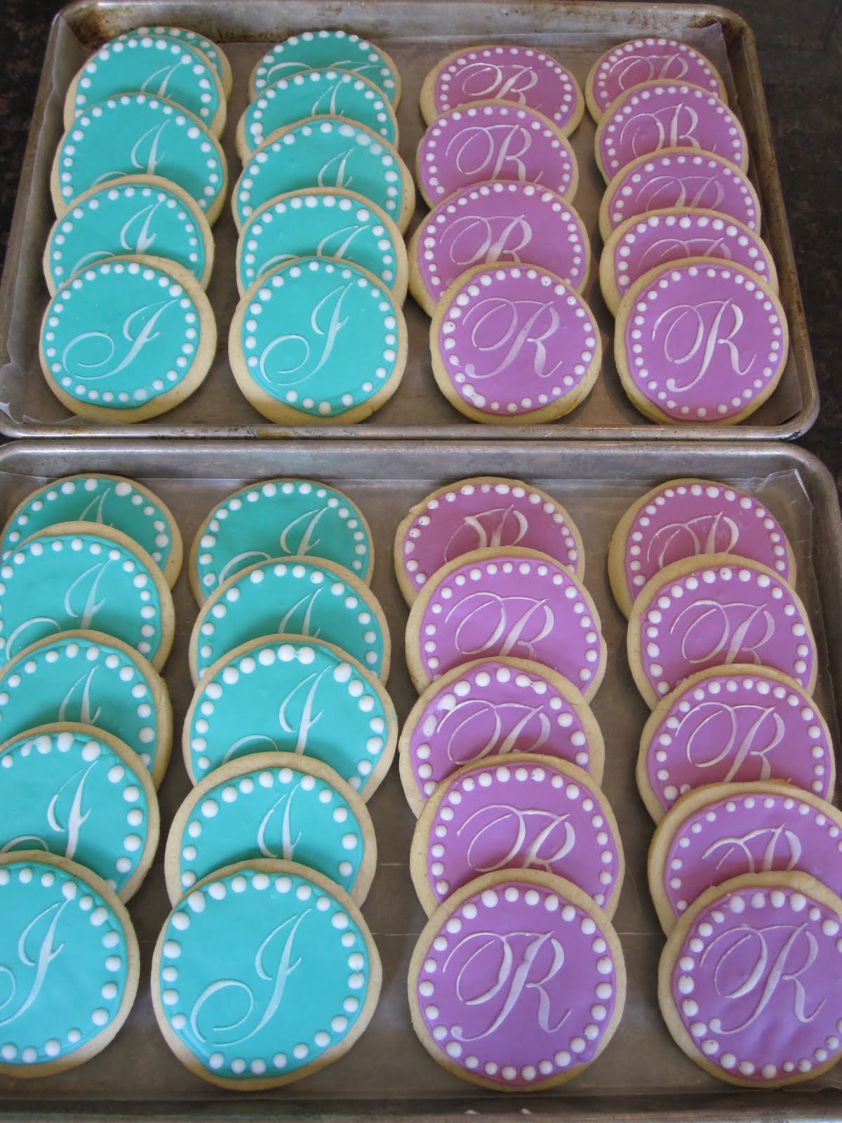 Summer's Sweets: Monogrammed Sugar Cookies
