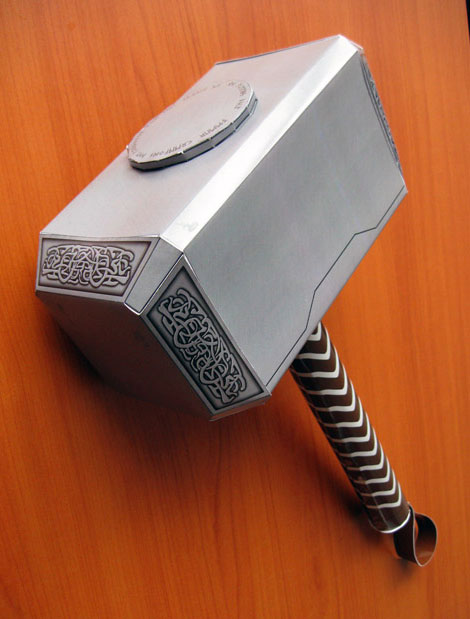 Thor Hammer Paper craft Model - PAPEROX FREE PAPERCRAFT