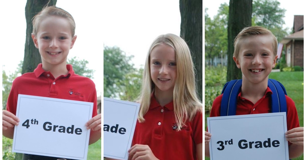 The Scott Family: First Day of School - 6th, 4th, and 3rd grade!