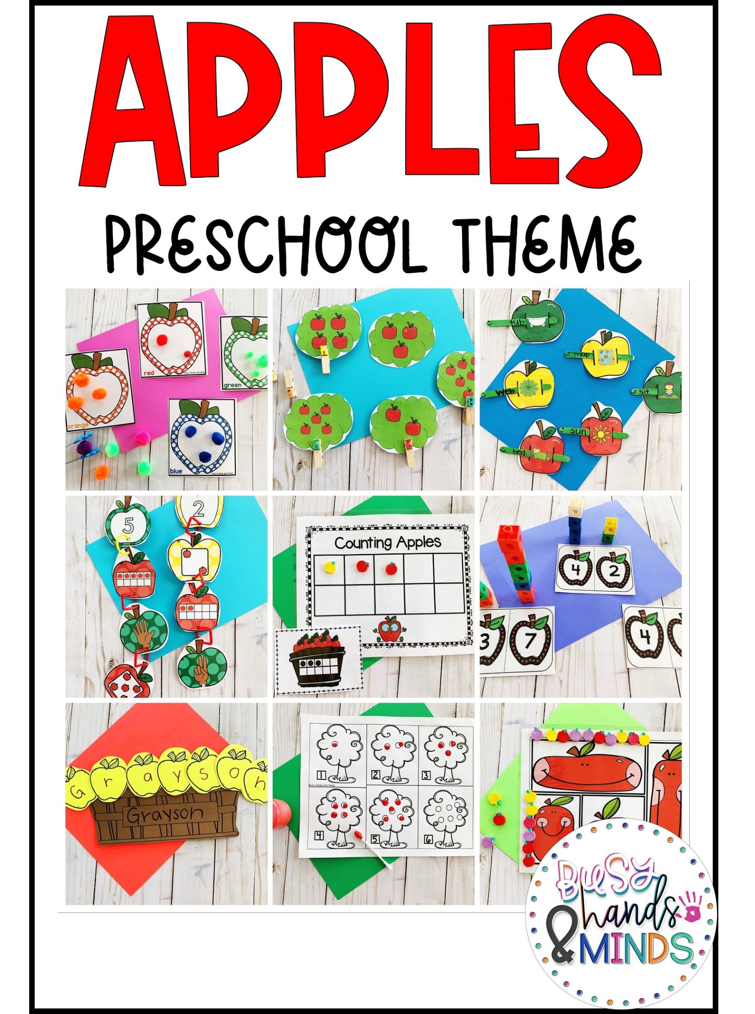 Apples Preschool Theme | Busy Hands and Minds