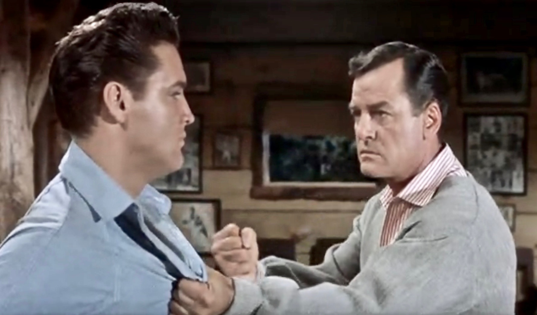 cult film freak: CHARLES BRONSON TRAINING ELVIS PRESLEY IN 'KID GALAHAD'