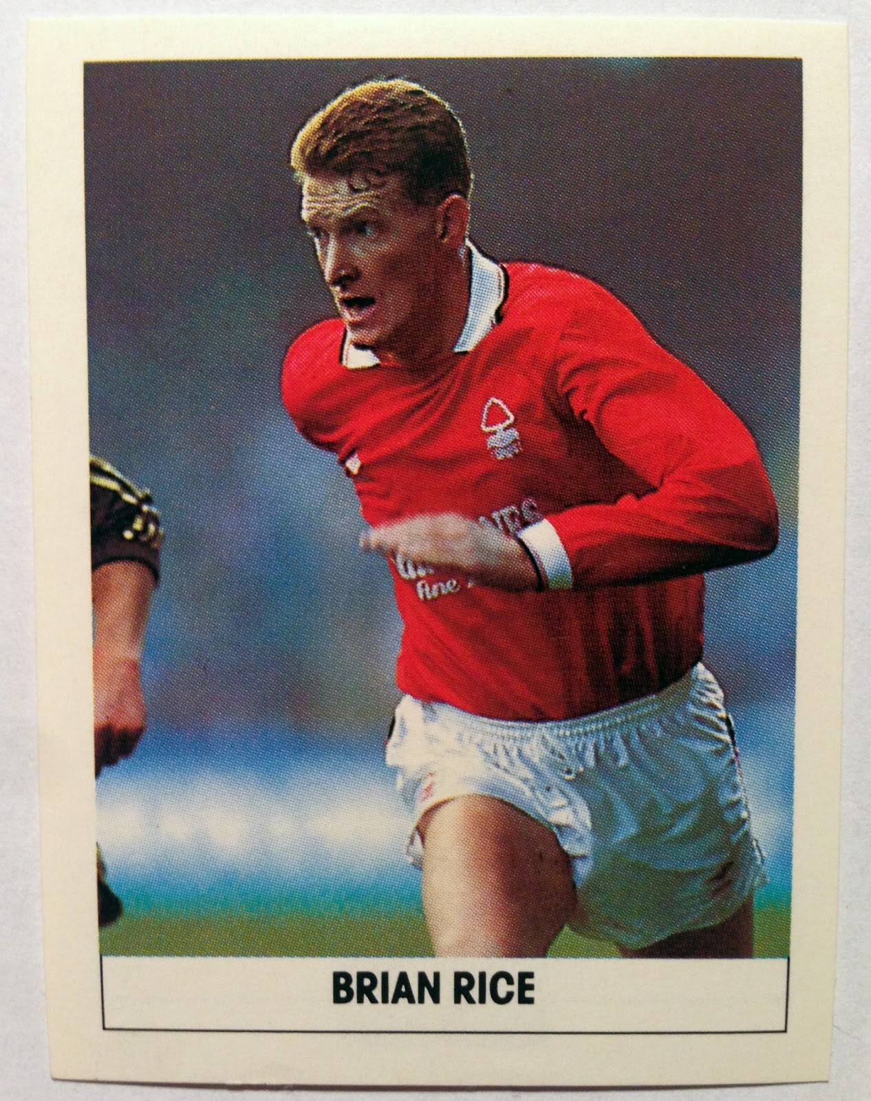 NFFC Cards & Stickers: The Sun Soccer Collection 1989/90 Brian Rice