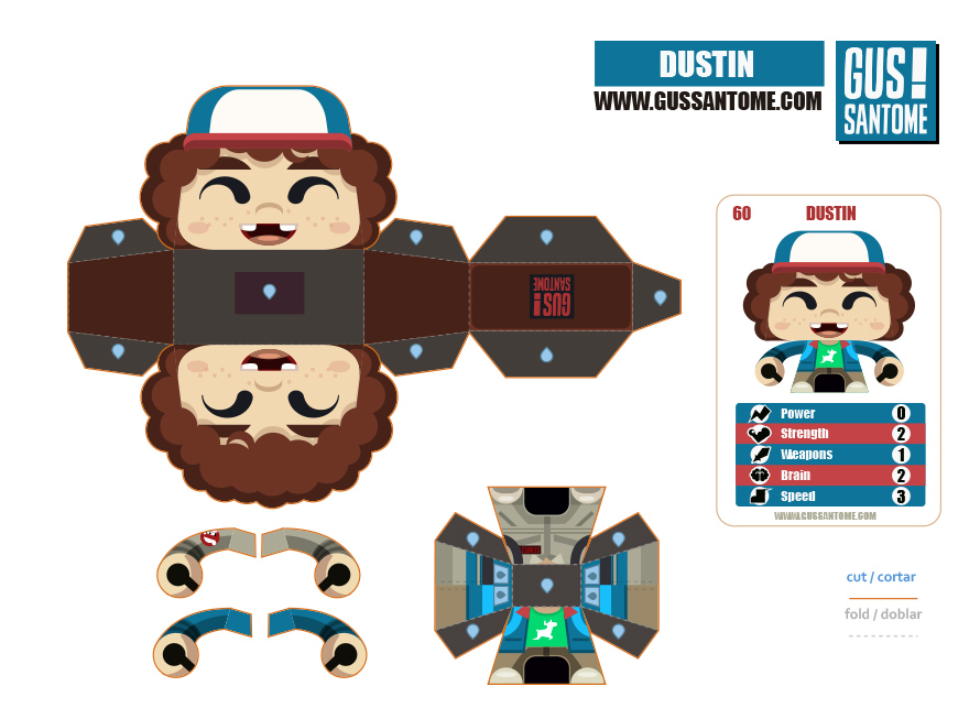 Mini Papercraft: DUSTIN // STRANGER THINGS