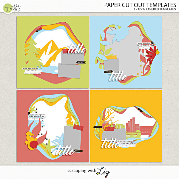 Paper Cut Out Templates and Journaling Shapes / Scrapping with Liz