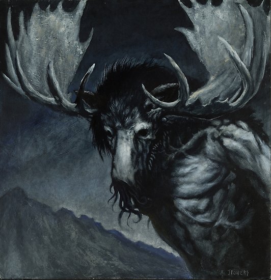 Mundo Tentacular: Wendigo - The Beast with hunger for Human Flesh