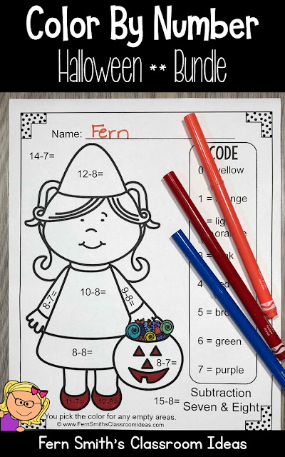 Looking for Some Adorable Halloween Addition and Subtraction Seatwork ...