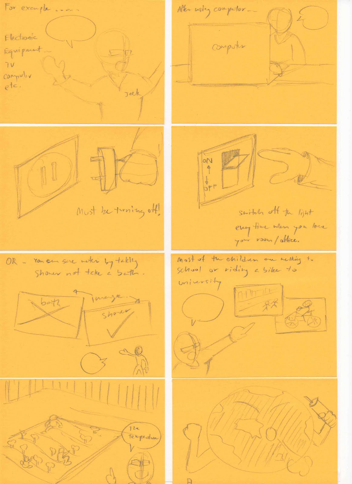 Illustration n Publisher: Rough storyboard (page selection)