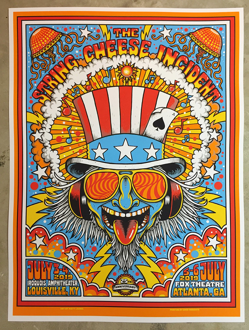INSIDE THE ROCK POSTER FRAME BLOG: Matt Leunig String Cheese Incident ...