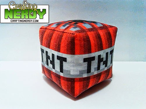 CraftingNerdy: Plush Minecraft Inspired TNT