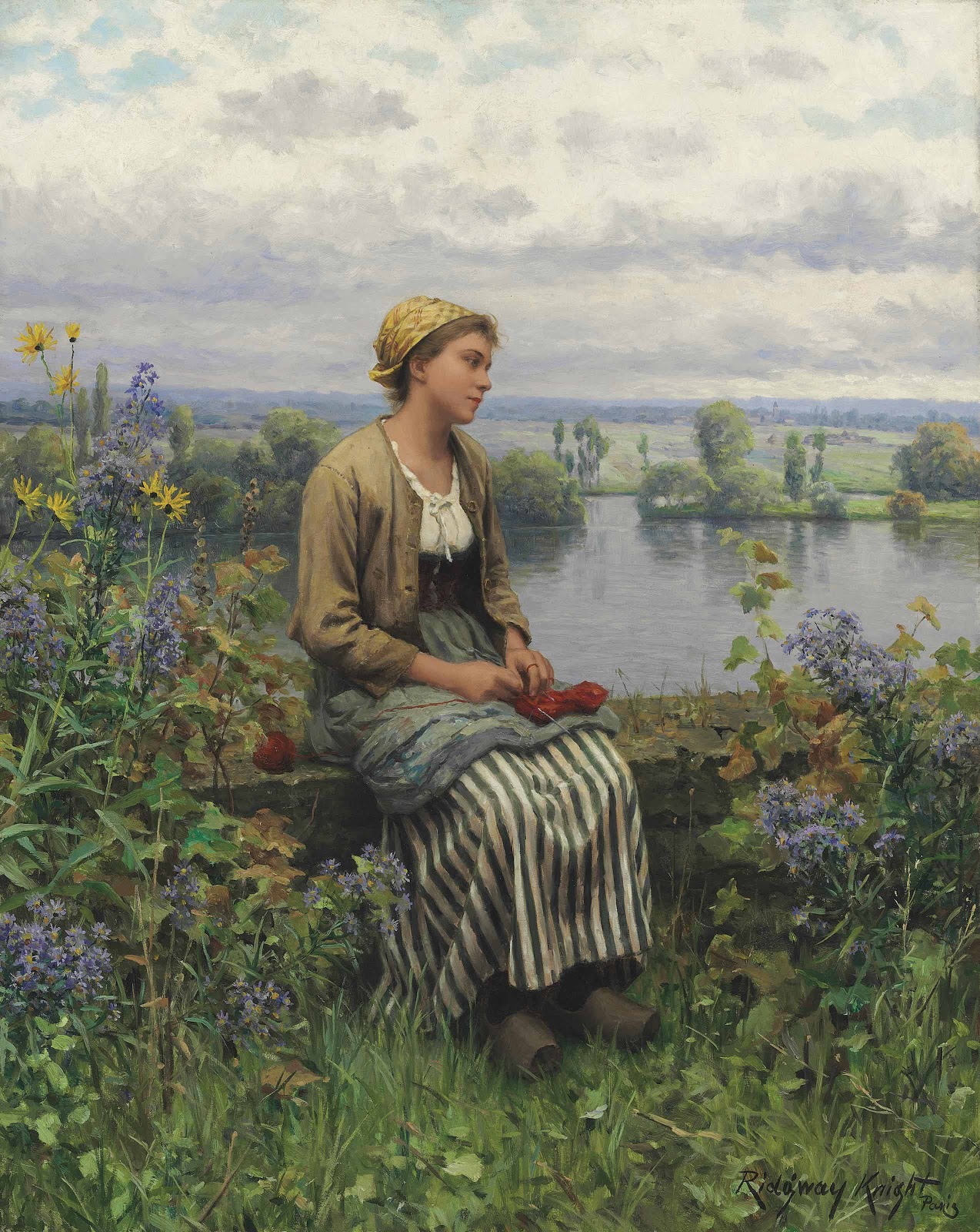 Daniel Ridgway Knight | La sosta, 1890 | Tutt'Art@ | Masterpieces