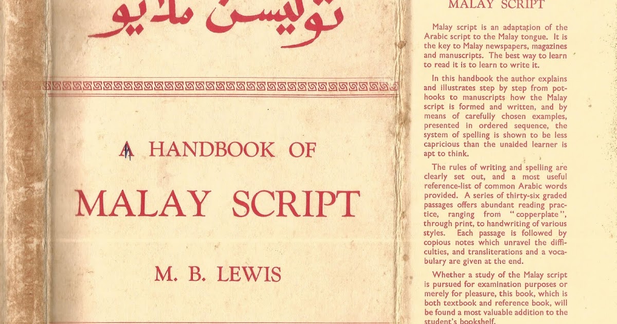 SUSTAINABLE LIVING INSTITUTE (SAVE): LEWIS HANDBOOK OF JAWI SCRIPT