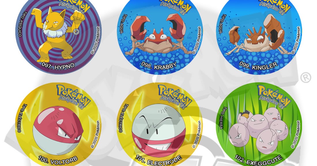 Tazos Pokemon: POKEMONTAZOS: 097 AL 108