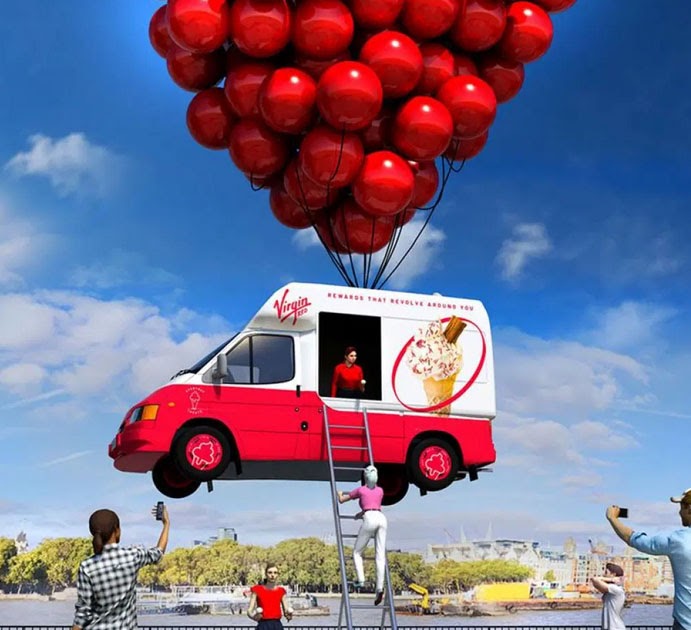 Virgin creates ‘airborne’ ice-cream van