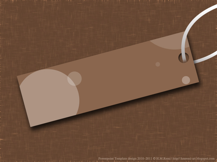 H.M.REMI-ART: Powerpoint Template design - Brown Texture & Label (JCCA)