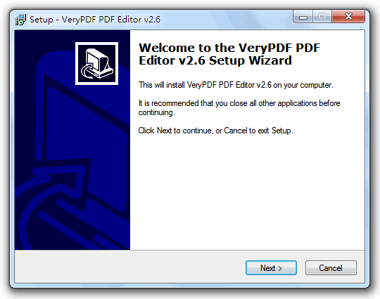 بدلا من ذلك، سوف نقوم بتحميل الاصدار VeryPDF PDF Editor v2.6 ، ثم نقوم ...