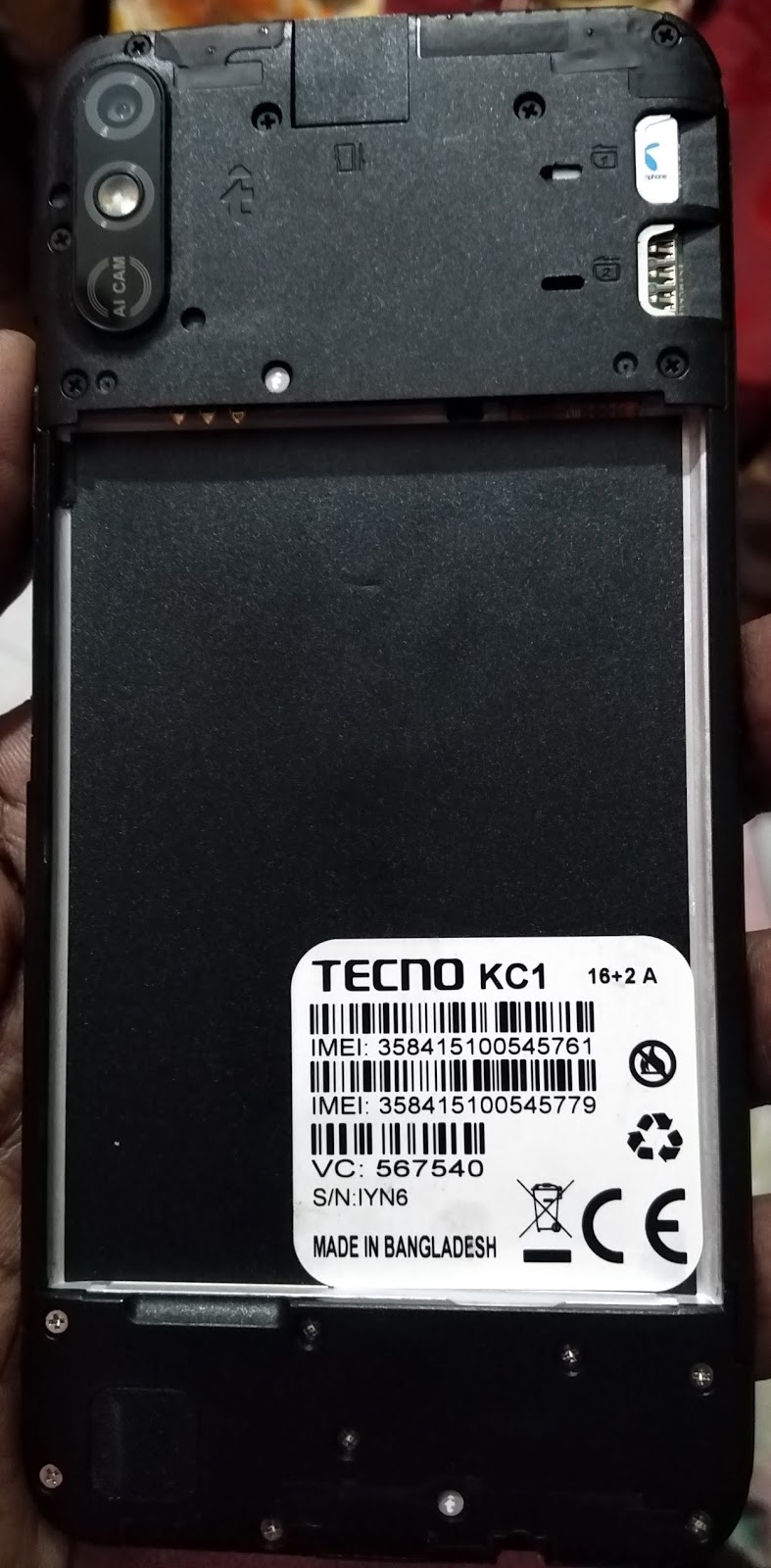 tecno kc1 16+2 A customer care firmware flash file dm-verity error dead ...