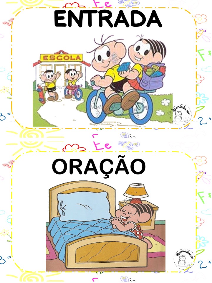 Rotina turma da Monica Educação Infantil (com imagens) | Rotina na ...