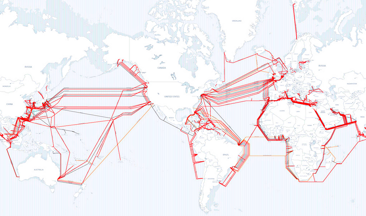 CIS 471: Telegeography's 2012 undersea cable map