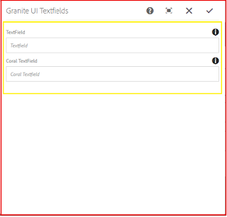 Touch UI Dialog Structure