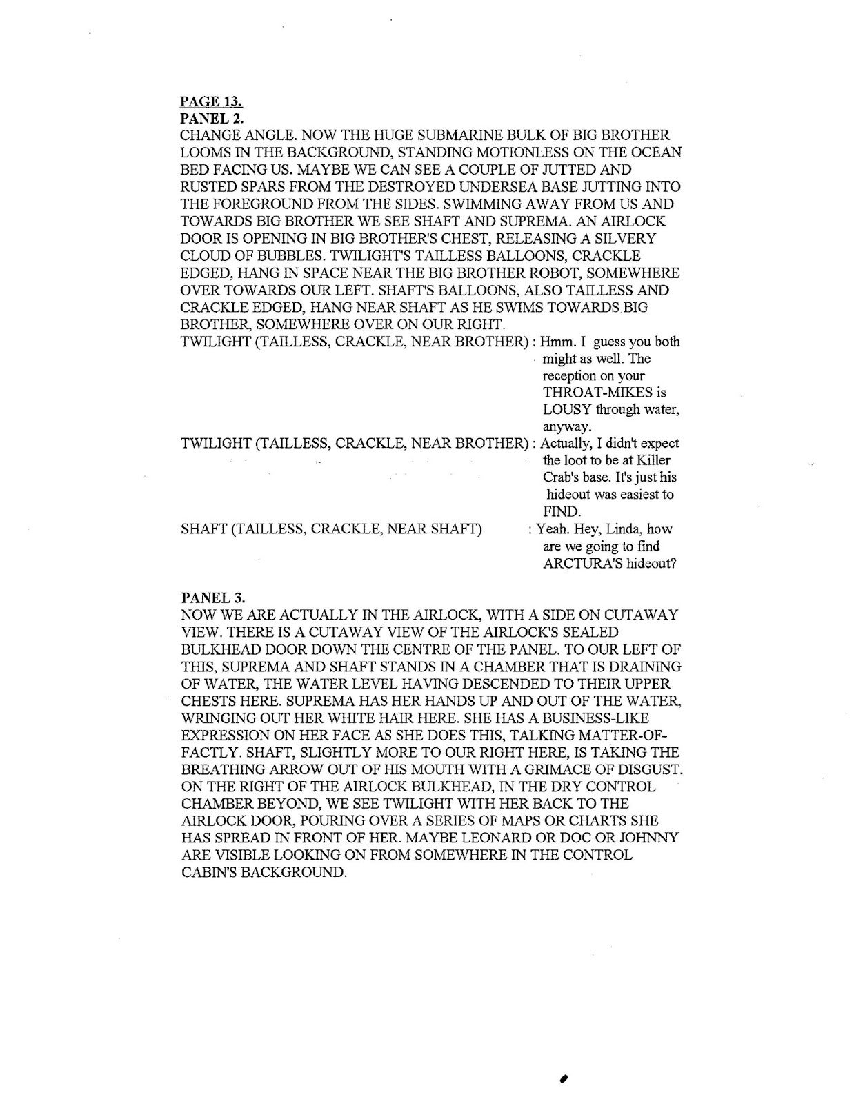 Alan Moore's Forgotten Awesome: Youngblood #3 script