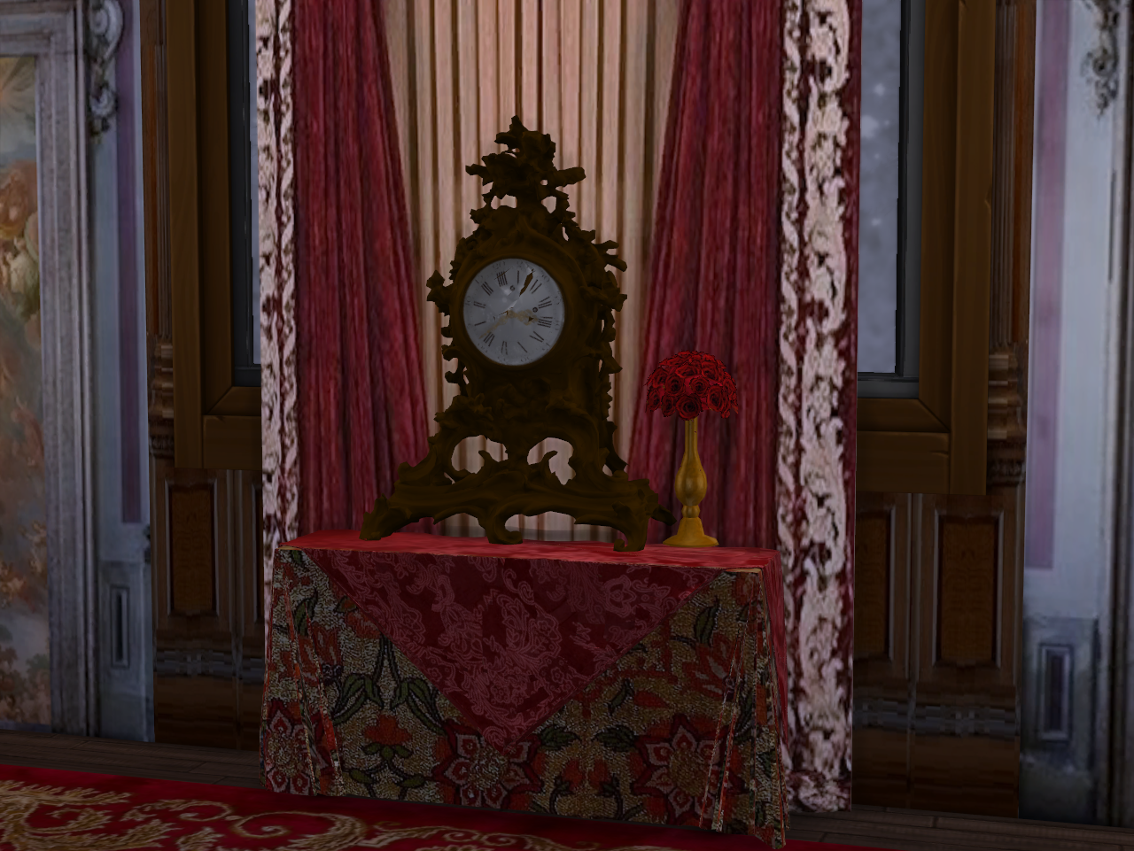 Anna Quinn Stories: Vase & Clock For SIMS 4