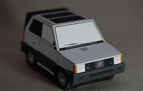 SD Fiat Panda Van Papercraft | Paperized Crafts