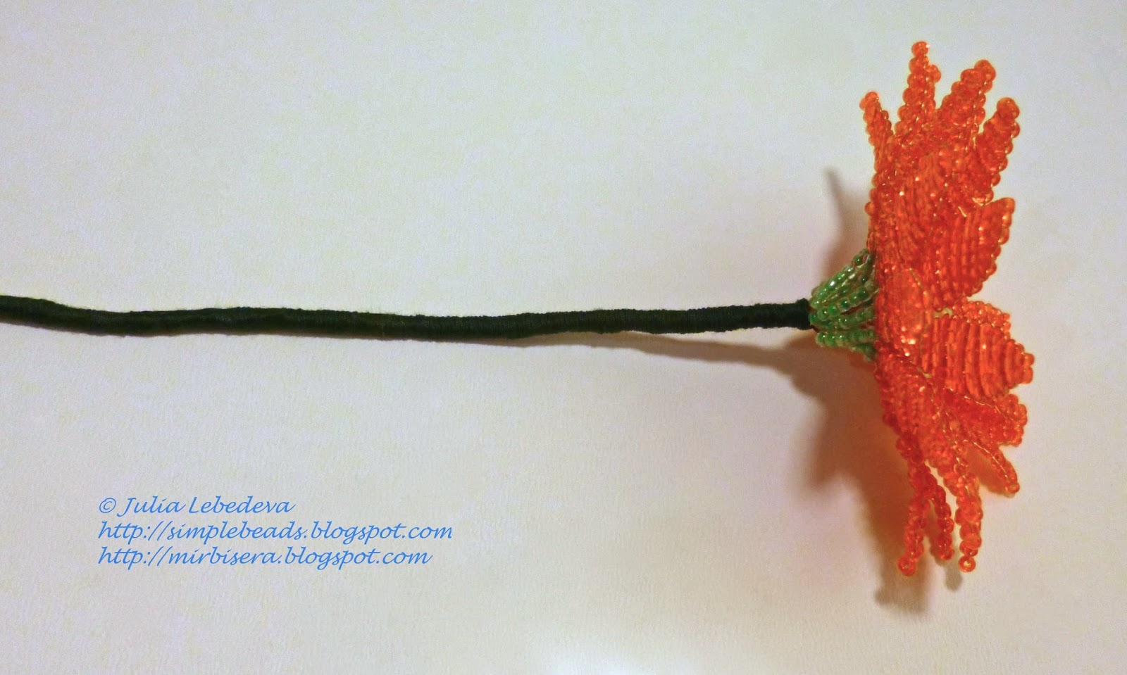 Beading for the very beginners: Gerbera