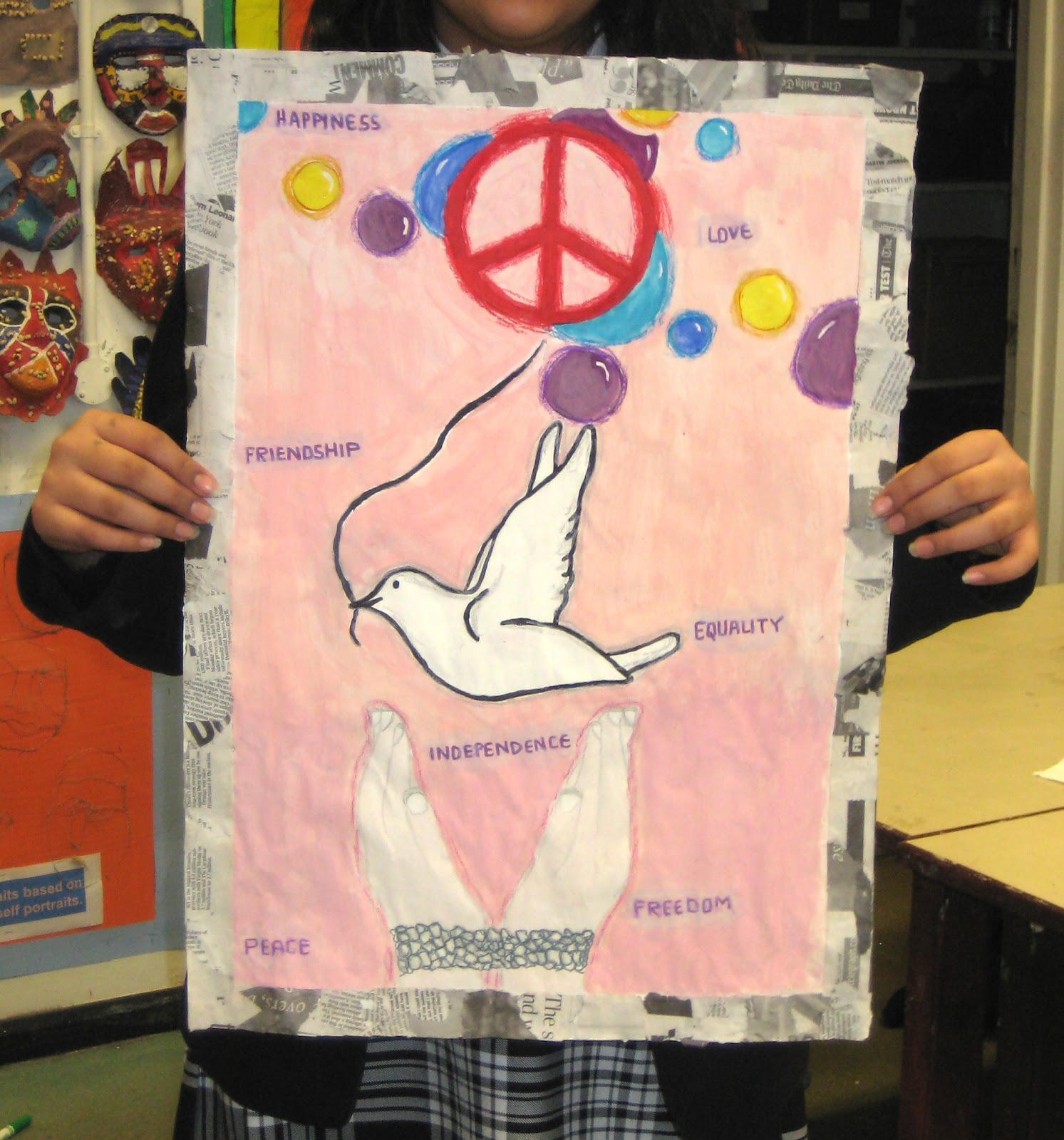 Student Artwork: Year 9 Human Rights