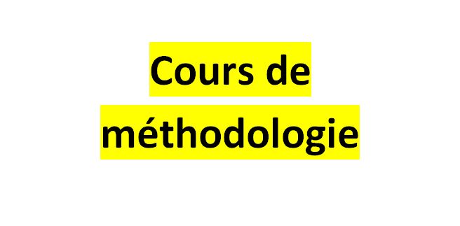 Cours de méthodologie | Cours de droit