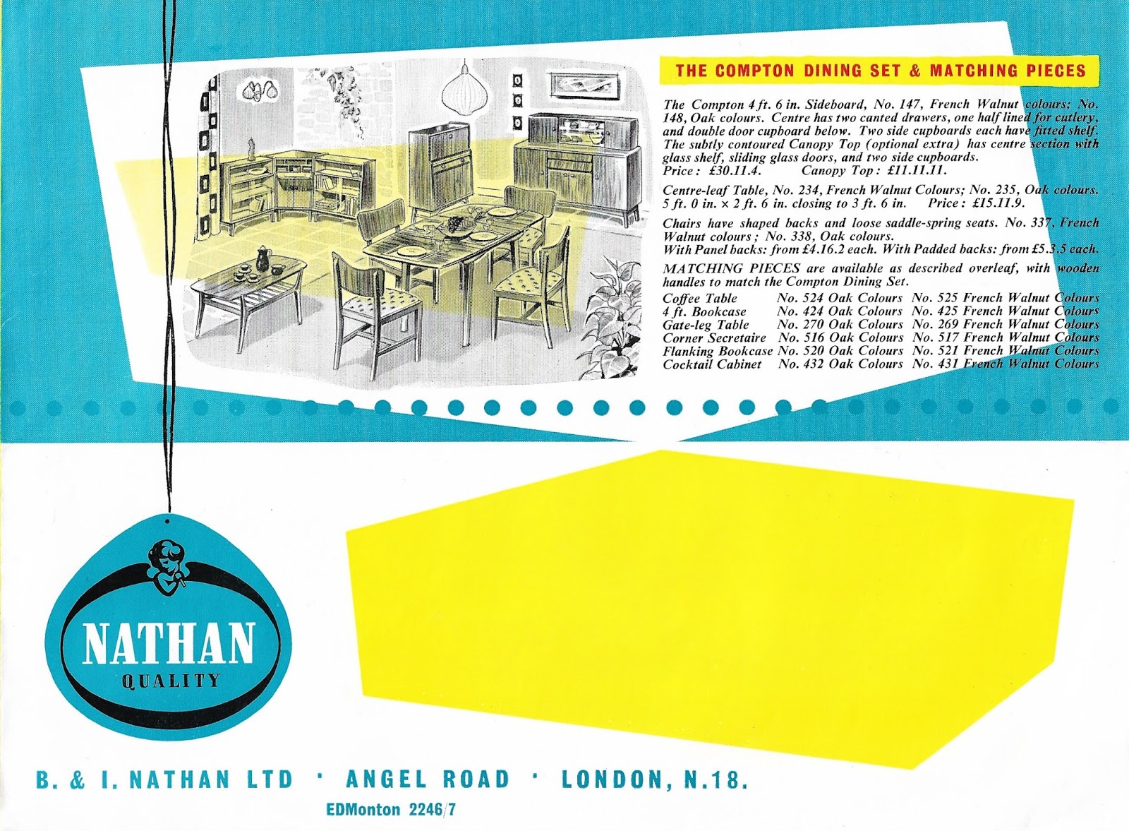 Space Vintage and Retro: Nathan 50's Furniture Catalogue