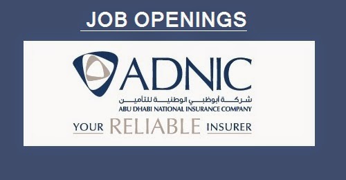 ABU DHABI NATIONAL INSURANCE COMPANY | ABU DHABI - JOB VACNCIES