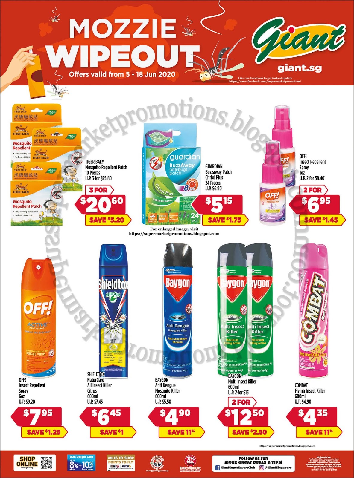 Giant Mozzie Wipeout Promotion 05 - 18 June 2020 ~ Supermarket Promotions