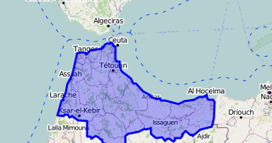 Région de Tanger-Tétouan-Al Hoceïma - Maroc Maps